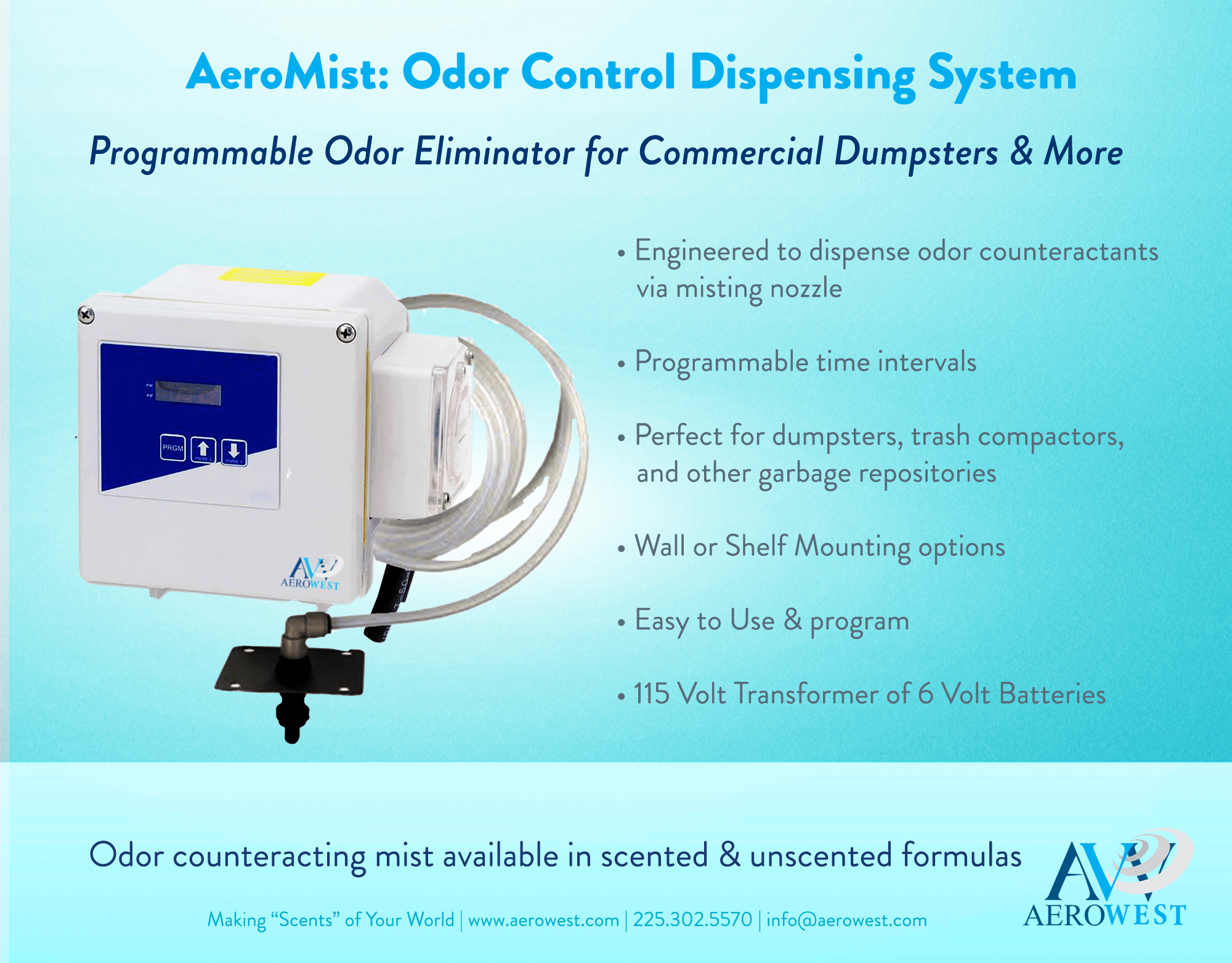 REMOVE ODORS INSTANTLY & EFFECTIVELY - AeroWest